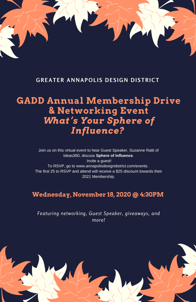 GADD Annual Membership Drive & Networking Event - Greater Annapolis ...